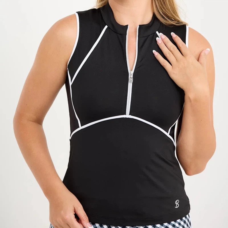 Sofibella Monochrome S/L Mock - Black – Open Court