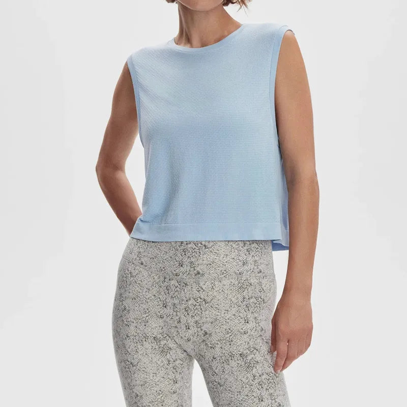 Varley Page Crop Tank - Cashmere Blue – Open Court