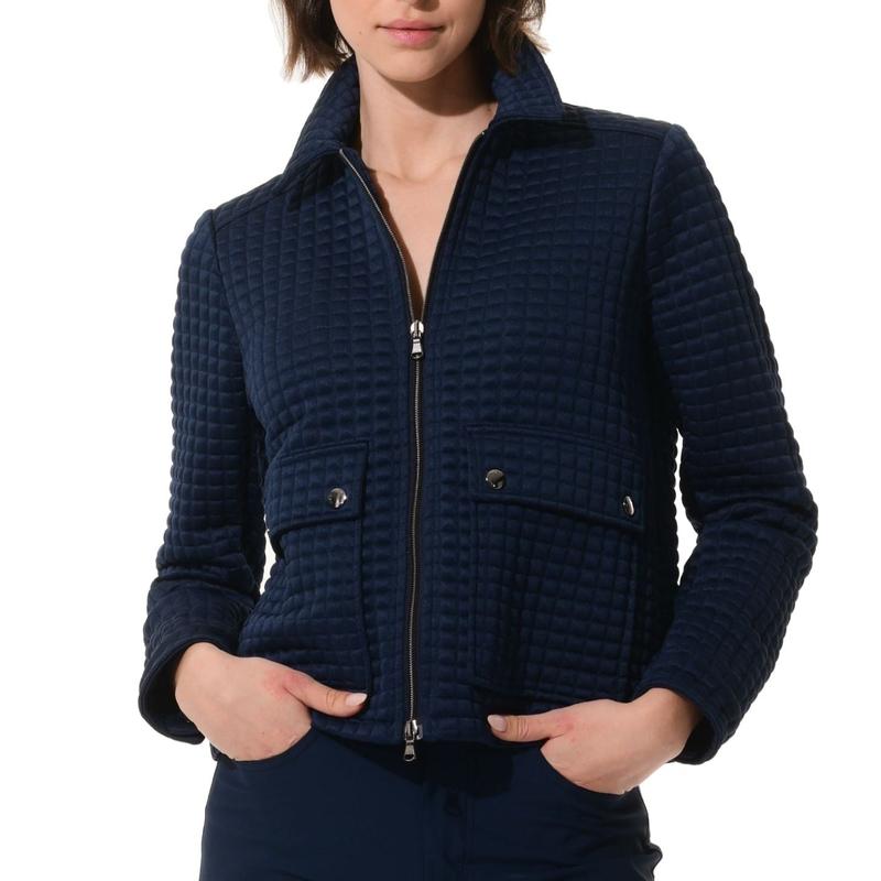 MDC Veruno Women's Stretch Waffle Jacket - Navy – Open Court
