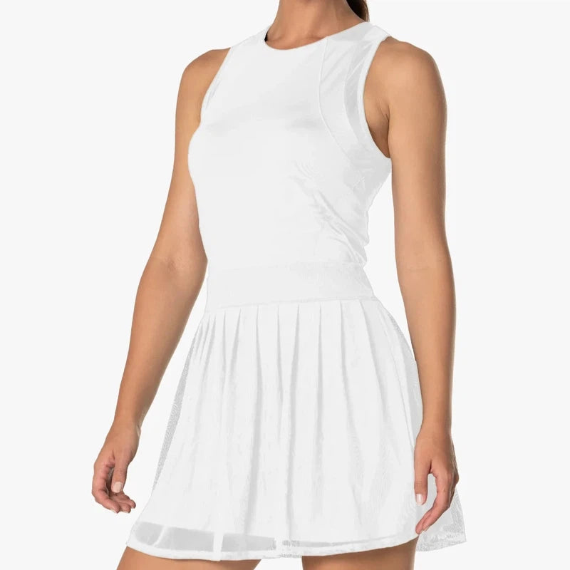 Lucky In Love Next Level Dress - White – Open Court