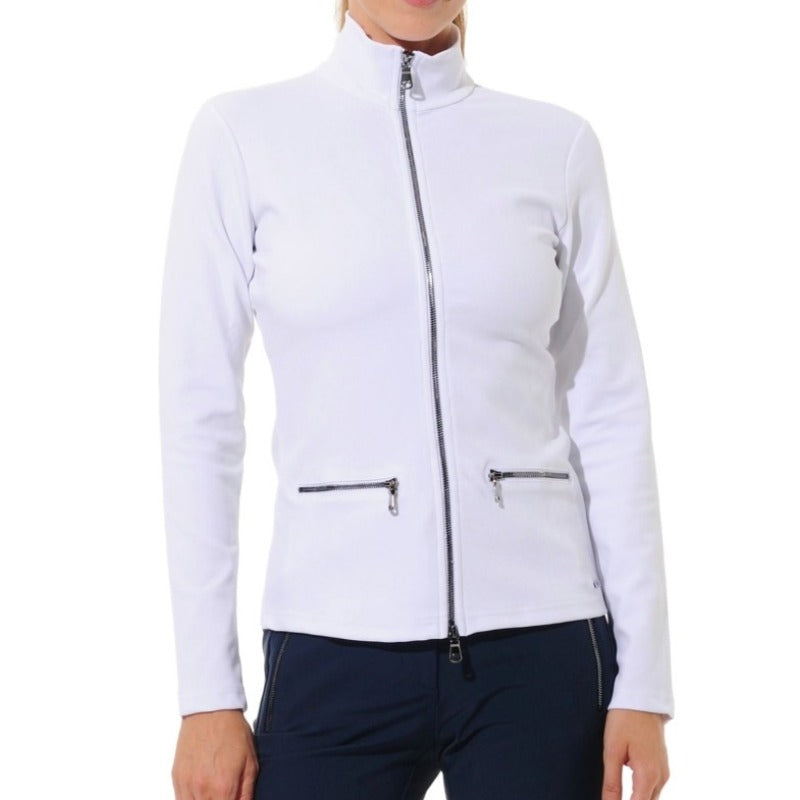 MDC Women's Lightweight Full Zip Jacket - White – Open Court